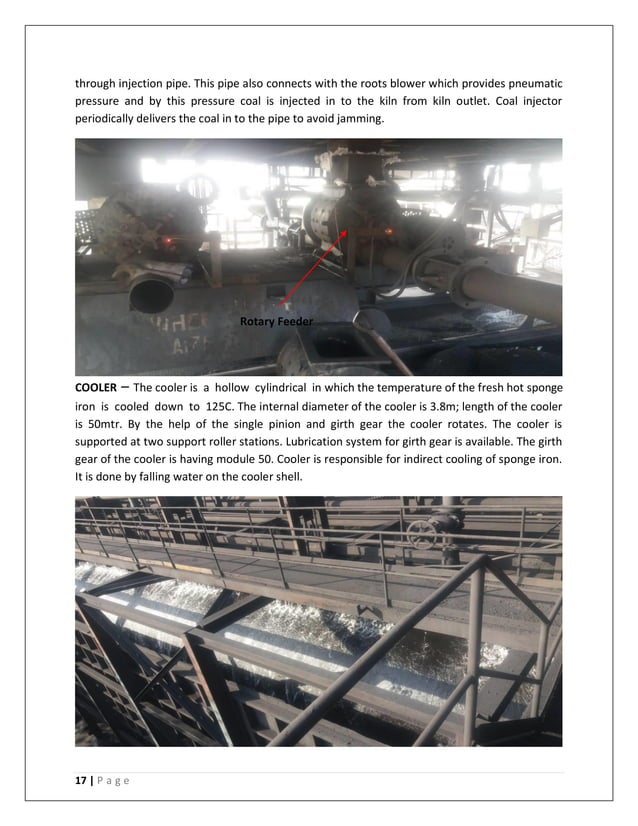 Industrial Training Report on Direct Reduced Iron Plant(DRI) | PDF