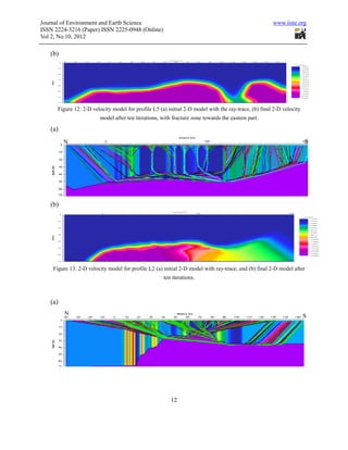 2 d seismic refraction tomography investigation of a sewage treatment site | PDF | Geology | Science