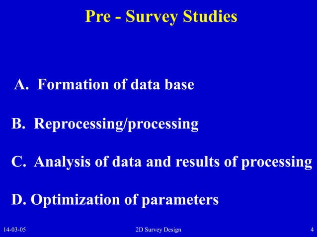 2-D SURVEY DESIGN_Final.ppt