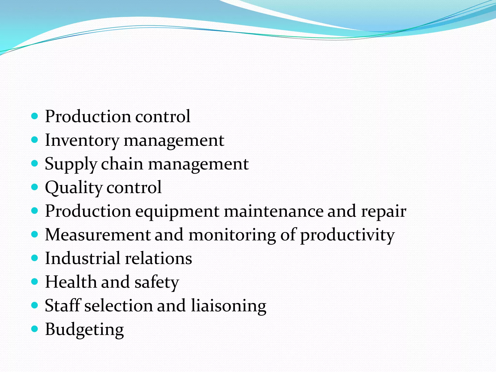2. duties and responsibilities of production managers | PPTX