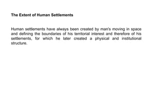 Ekistics.pdf for architecture human settlements | PDF