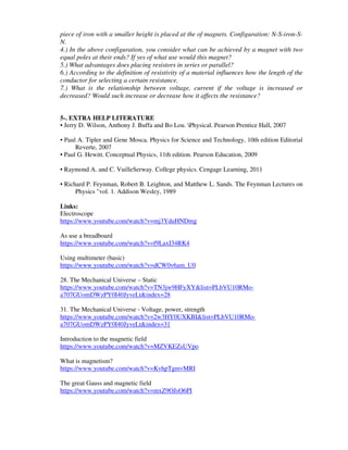 Sesión de Laboratorio 2: Electricidad y magnetismo | PDF