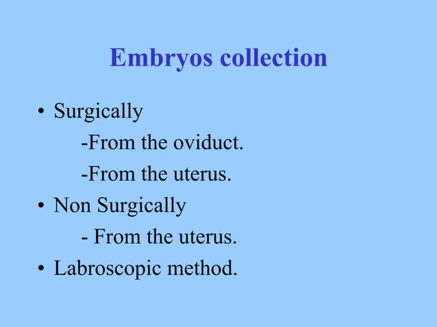 2- Embryo Transfer in farm animal23.ppt | Infertility | Reproductive Health
