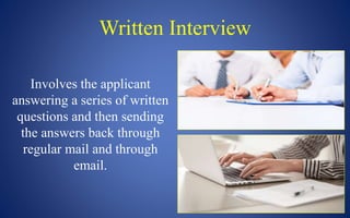 Employment Interview | PPTX
