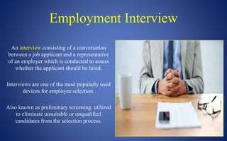 Employment Interview | PPTX