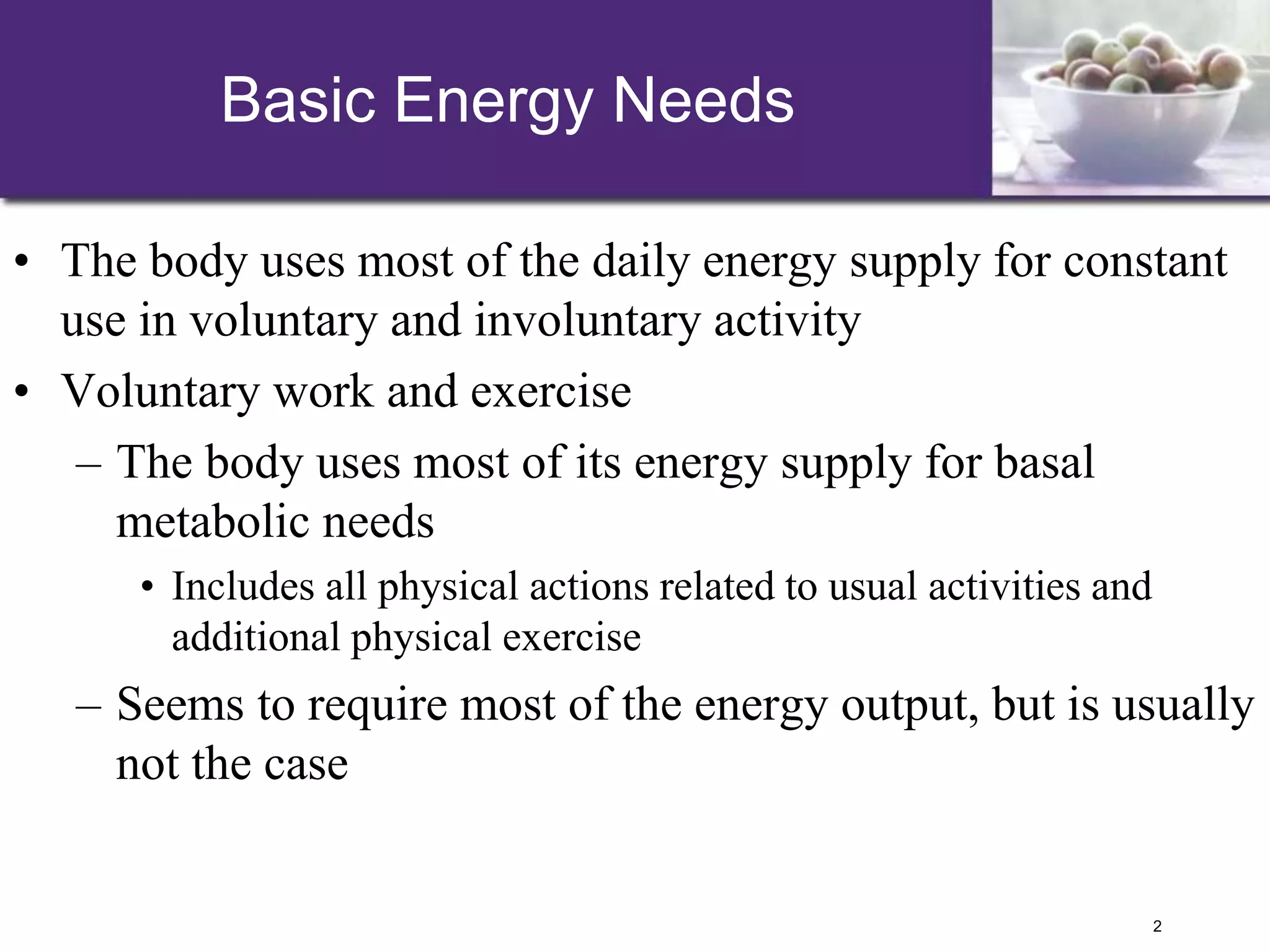 energy requirement and energy expenditure.ppt