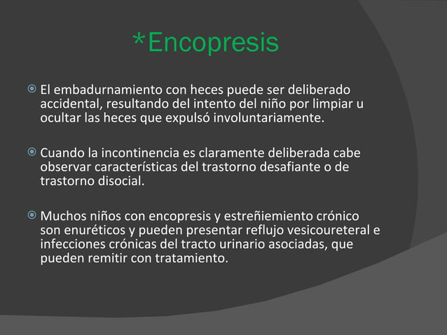 2. enuresis y encopresis | PPT