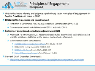 Service Management Framework and Principles of Engagement, Sy Holsinger ...