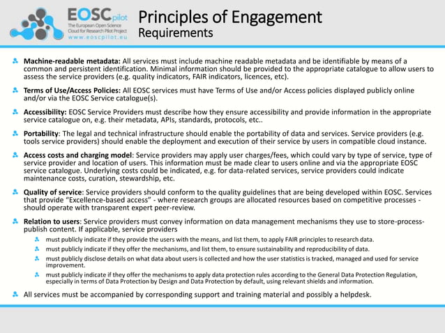 Service Management Framework and Principles of Engagement, Sy Holsinger ...