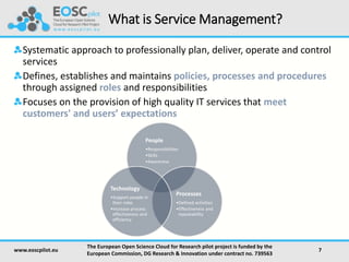 Service Management Framework and Principles of Engagement, Sy Holsinger ...
