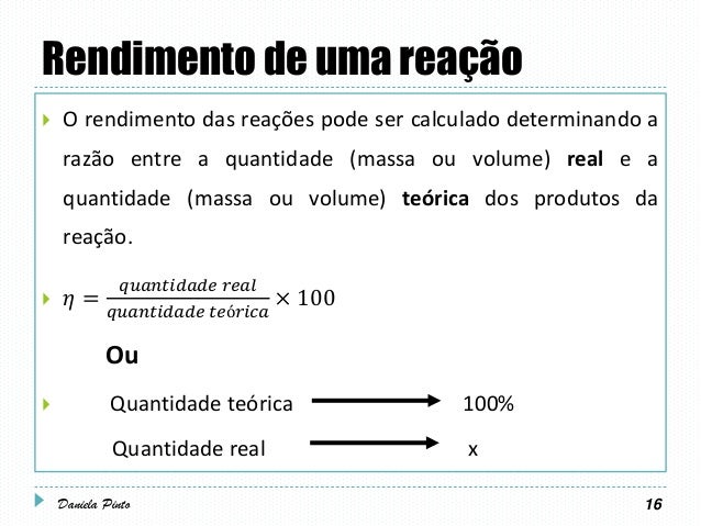 Quimica De Rendimento Teorico