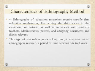 Ethnography of education | PPTX