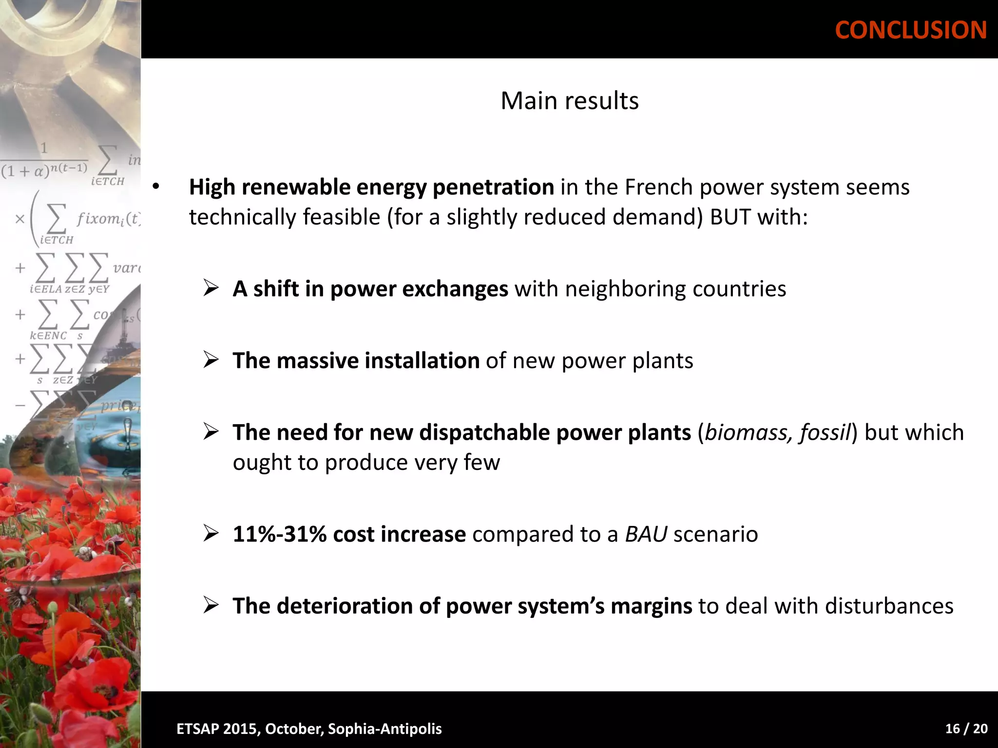 Power systems reliability assessment in prospective analyses | PDF