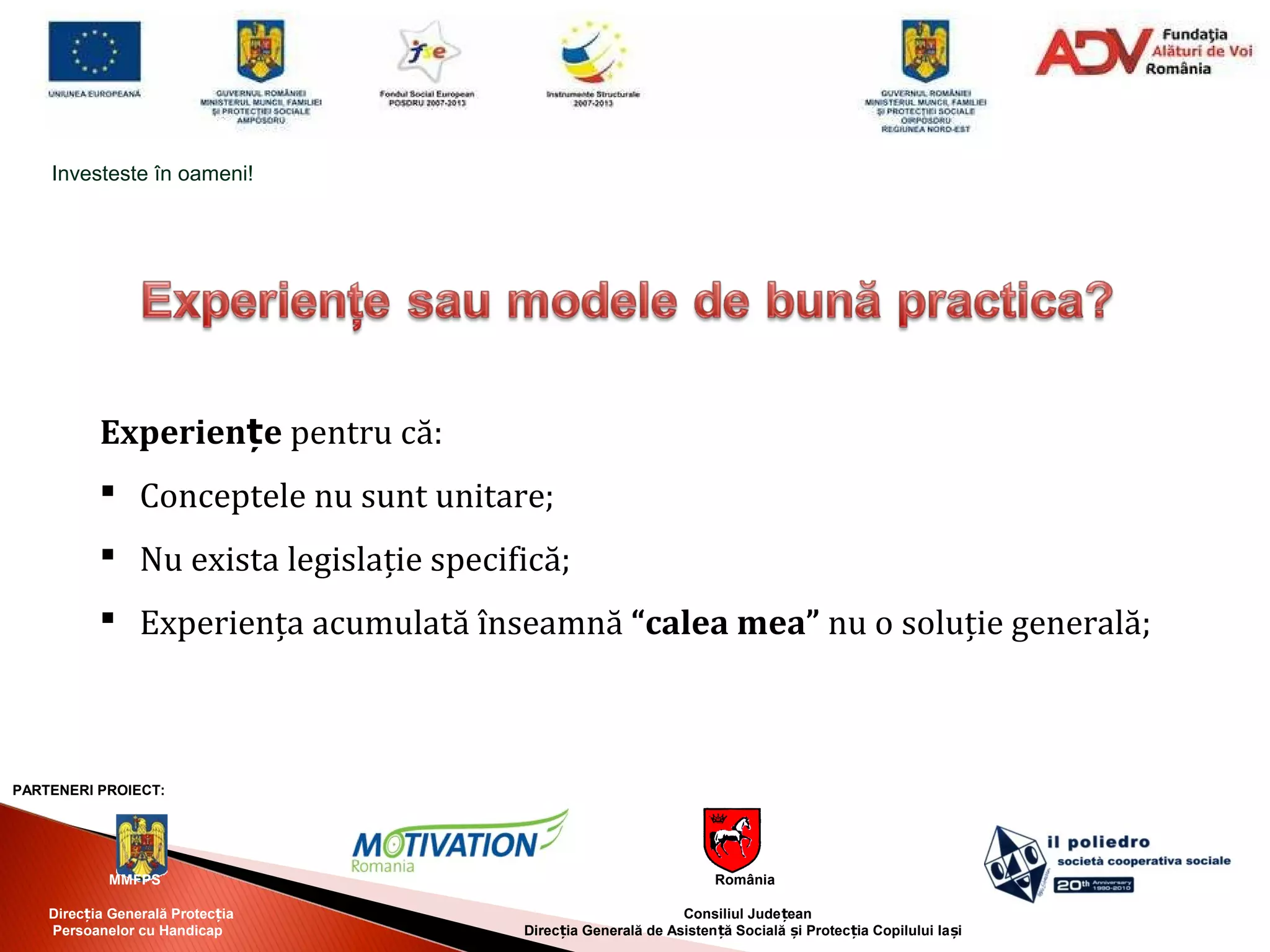 Experiente de economie sociala | PPT