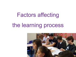 Factors affecting student in teaching and pot | PPT