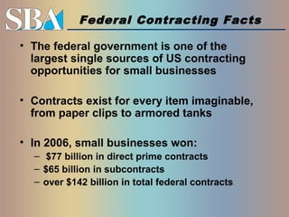SBA Contracting | PPT