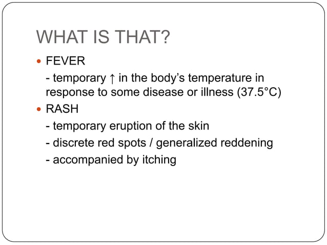 2. fever with rash | PPTX | Infectious Diseases | Diseases and Conditions