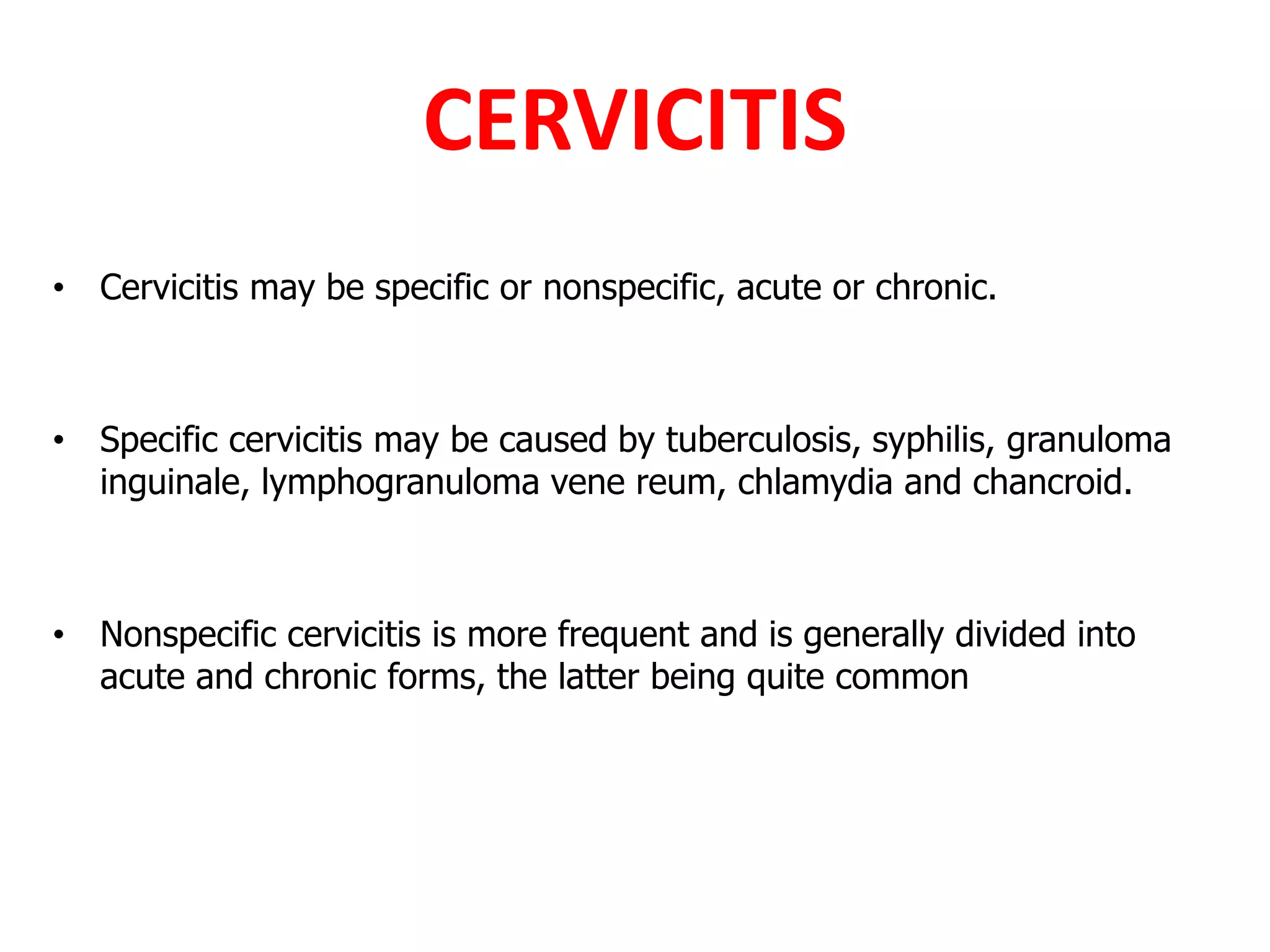 FEMALE GENITAL SYSTEM: CERVIX LESIONS | PPTX