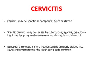 FEMALE GENITAL SYSTEM: CERVIX LESIONS | PPTX