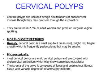FEMALE GENITAL SYSTEM: CERVIX LESIONS | PPTX