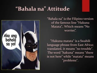 Filipino Values and Traits | PPTX