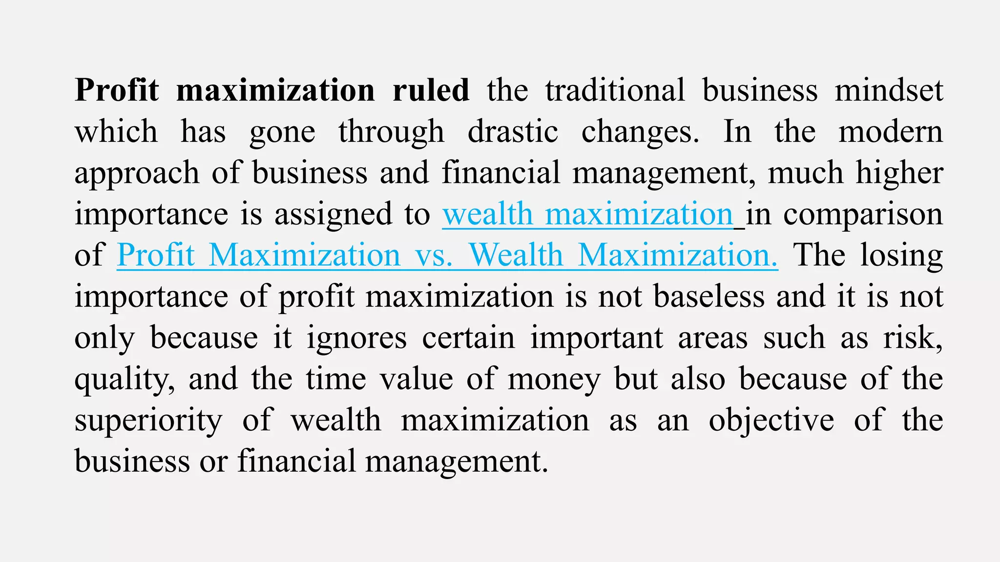 Financial Management - Objectives | PPTX