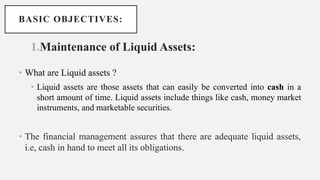 Financial Management - Objectives | PPTX