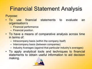 2. financial statement analysis | PPTX
