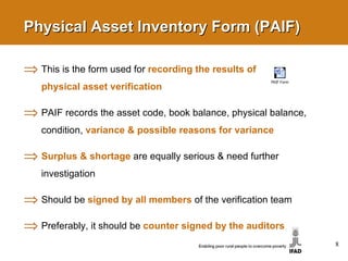 Fixed assets management and control | PPT