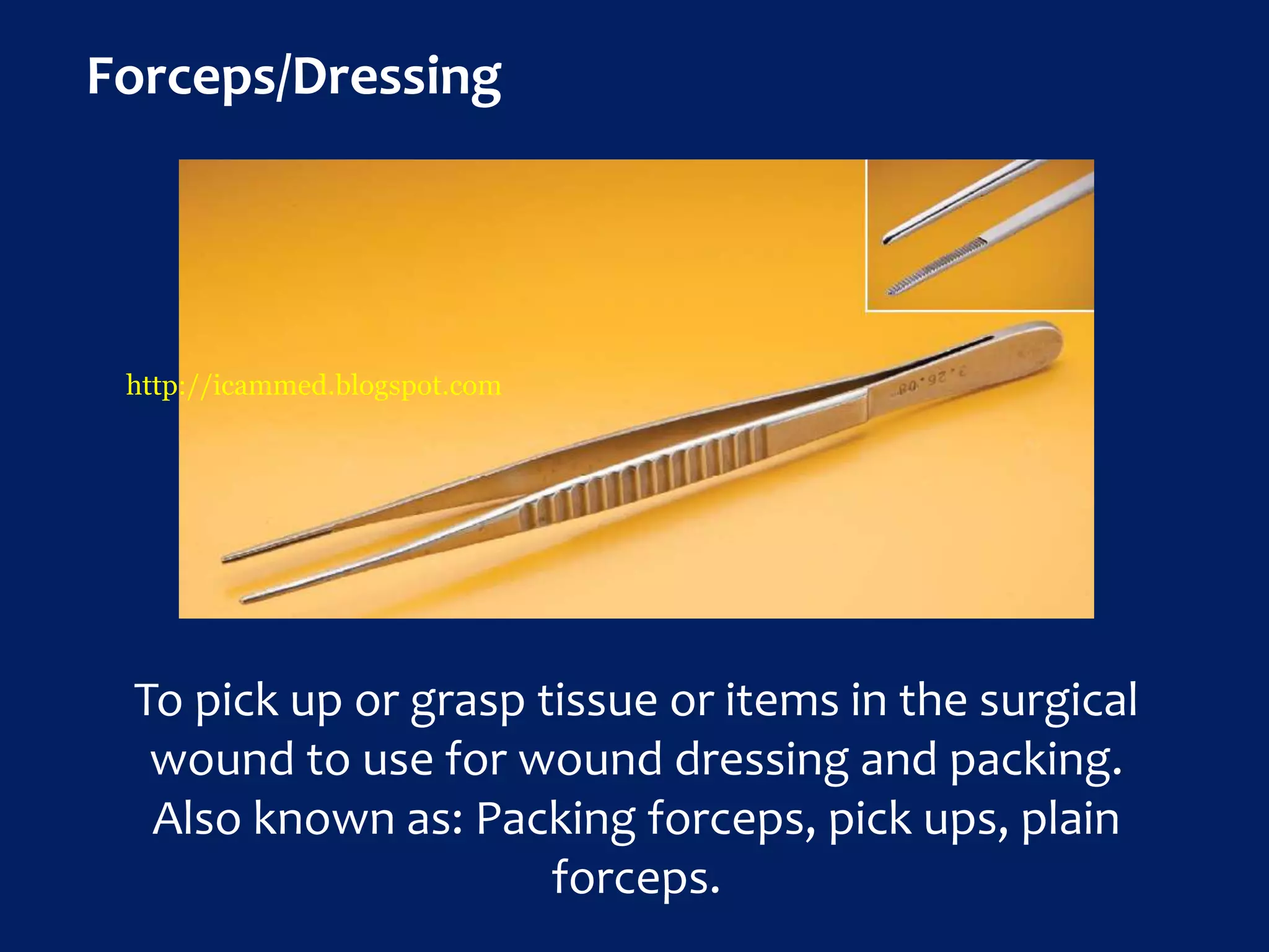 Surgical Instruments (forceps/grasping) | PPTX | Physical Therapy ...