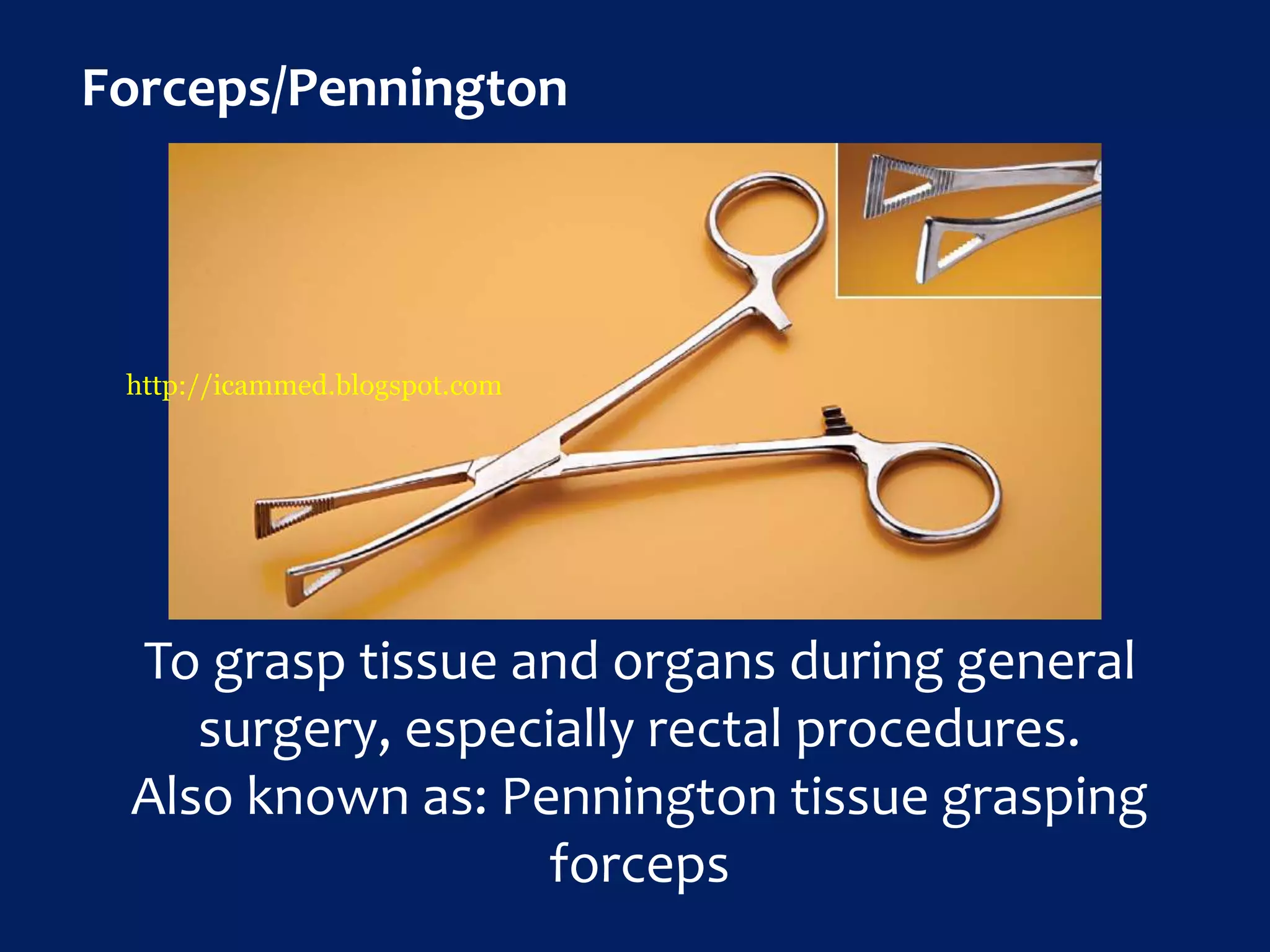 Surgical Instruments (forceps/grasping) | PPTX