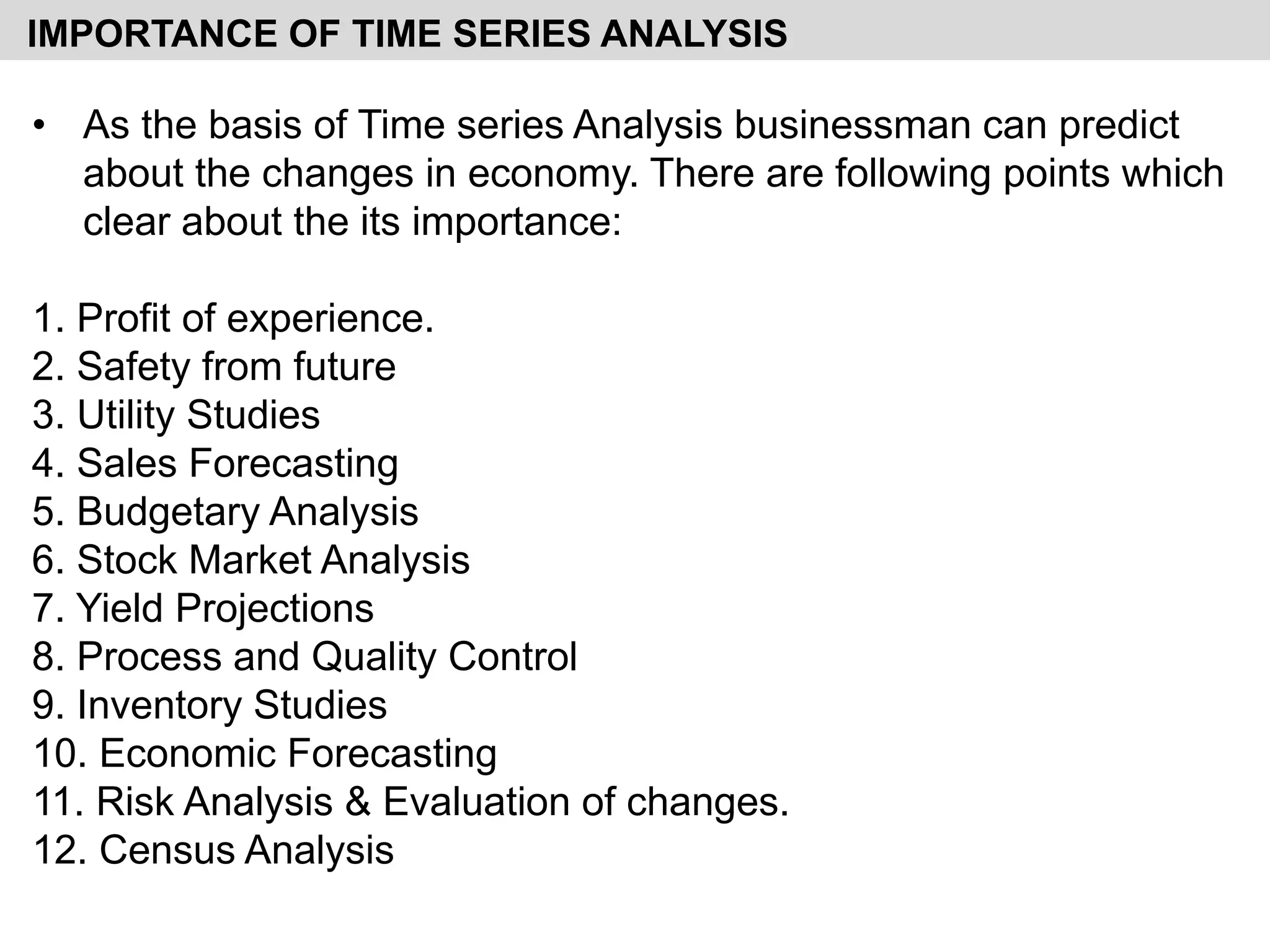 Forecasting techniques, time series analysis | PPTX