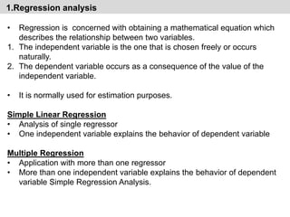 Forecasting techniques, time series analysis | PPTX