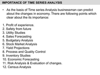 Forecasting techniques, time series analysis | PPTX