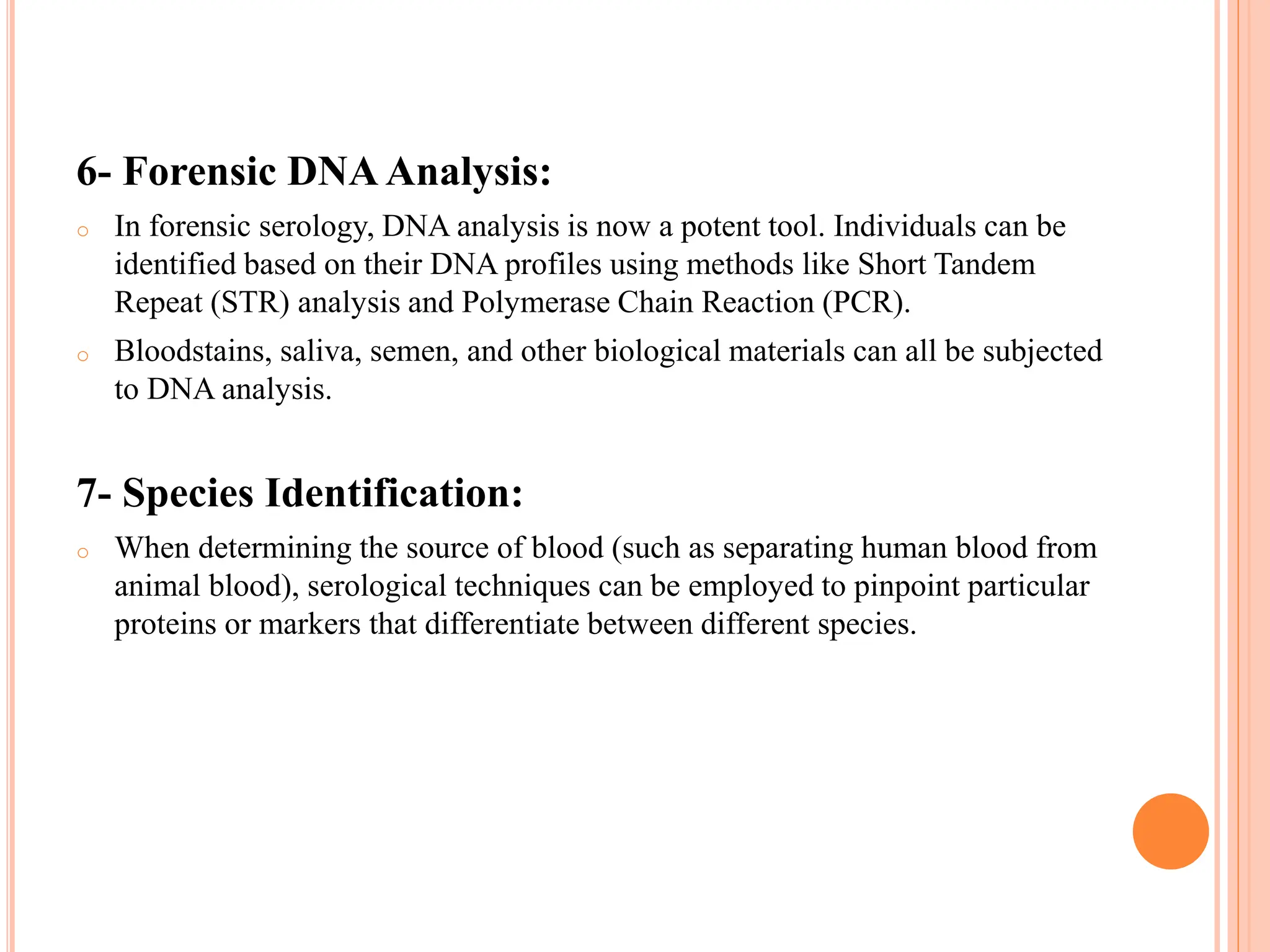 2-Forensic Serology Concepts & Techniques.pptx | Blood Disorders | Diseases and Conditions