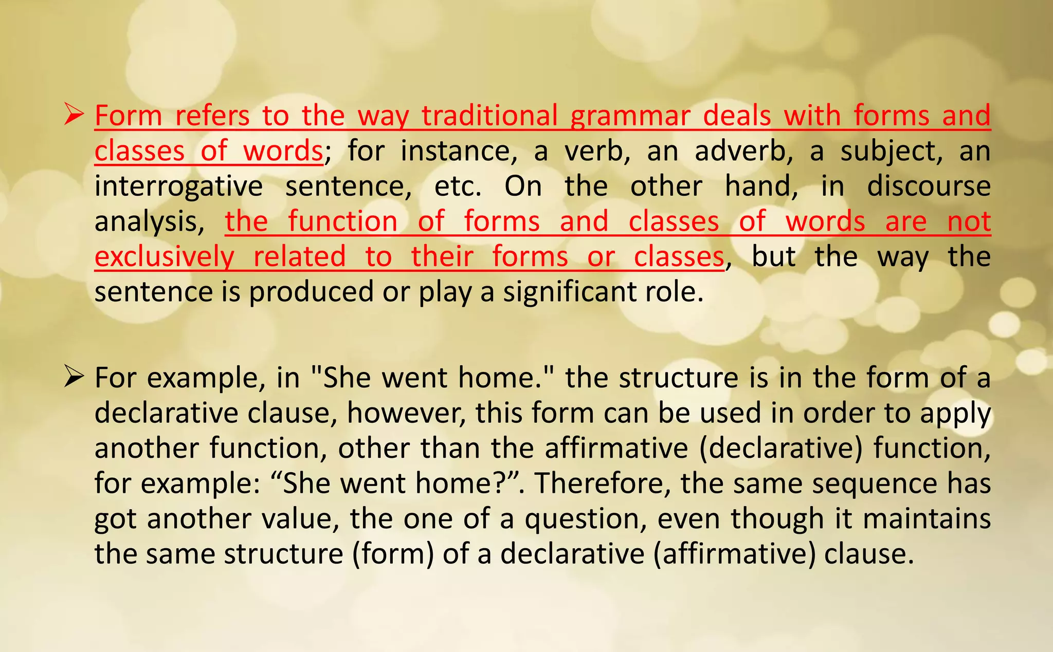 Form and function. | PPTX