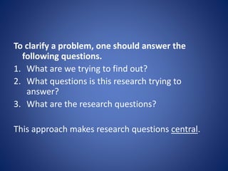 Formulation of a Research Problem | PPTX