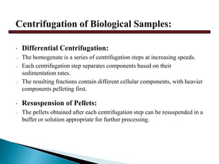 Fractionation & Centrifugation of Biological Samples.pptx