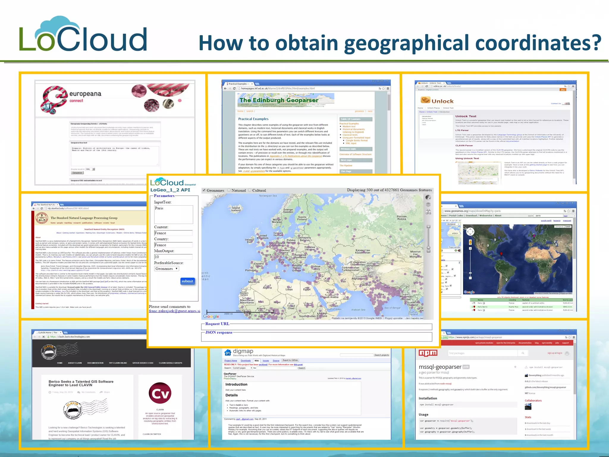 Geolocation LoGeo API tool | PPT