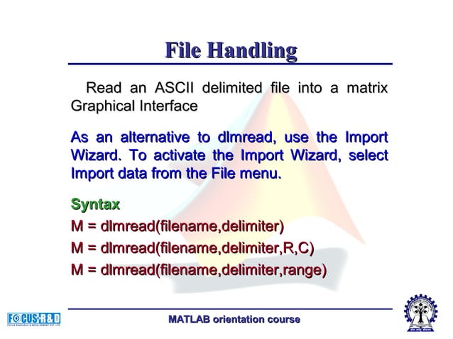 Matlab-fundamentals of matlab-2 | PPT