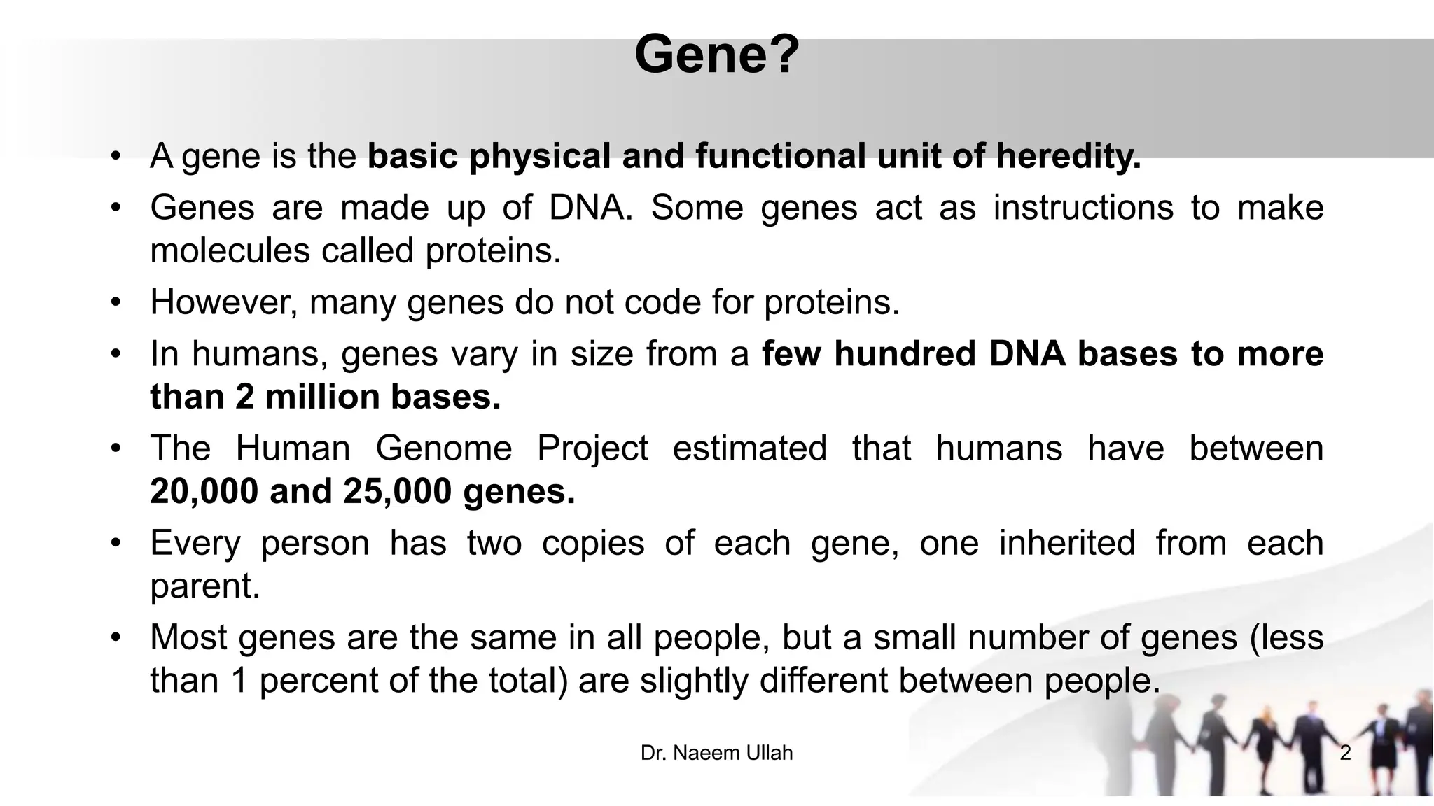 Gene- basics (Gene, nature of Gene, regulatory elements of Gene, Non ...