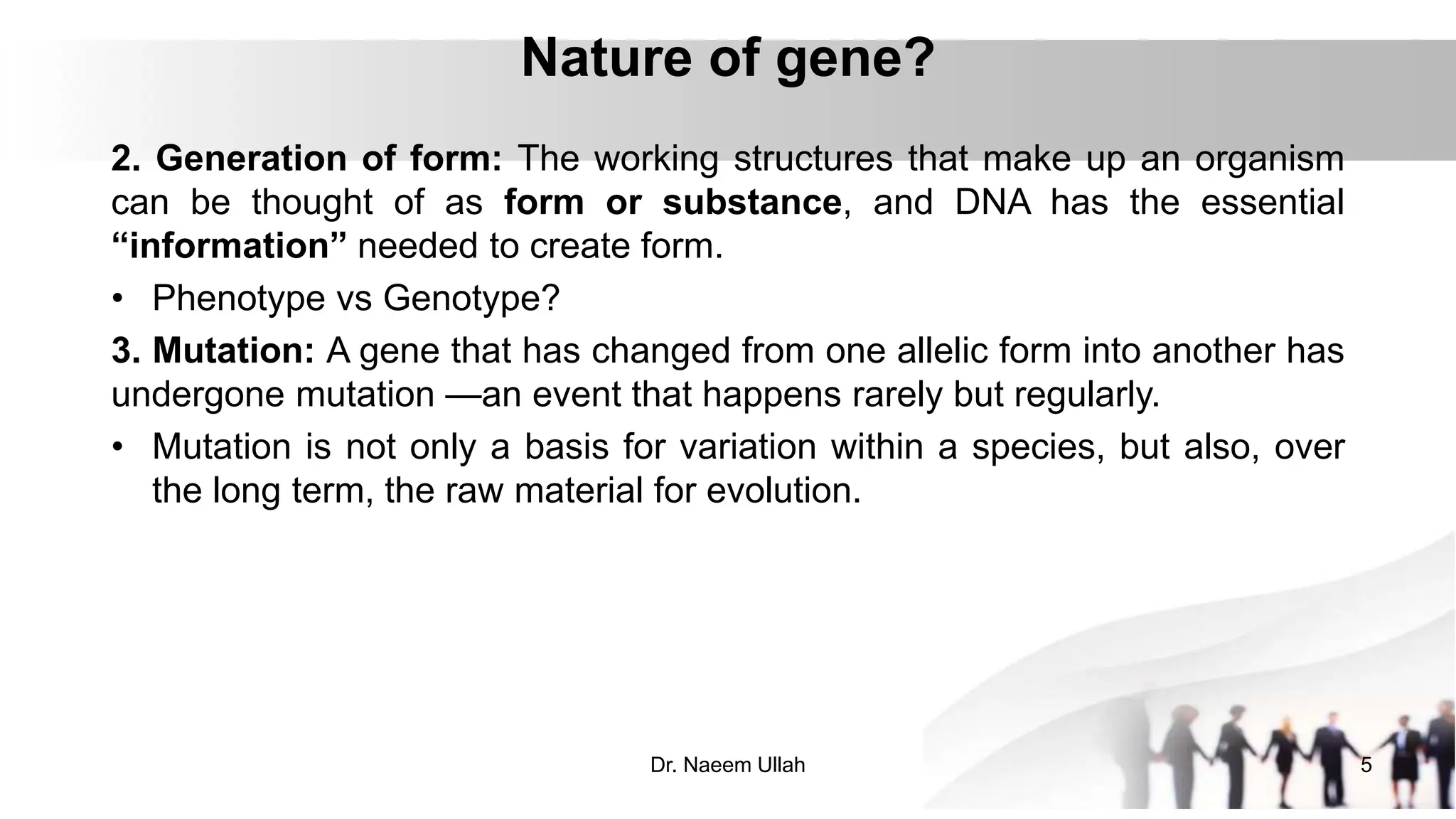 Gene- basics (Gene, nature of Gene, regulatory elements of Gene, Non ...