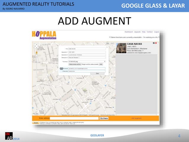 Augmented Reality Tutorial 2 Layar Geolayer & Google Glass | PPTX ...