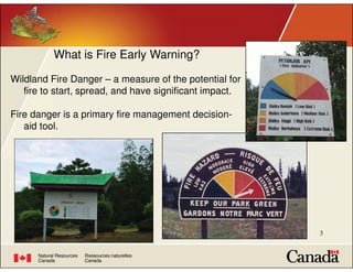 Regional Fire Early Warning: a key component of national to local fire ...