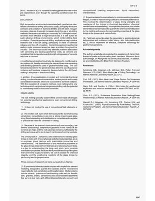 Rock Melting: A Specialty Drilling System for Improved Hole Stability in Geothermal Wells | PDF ...