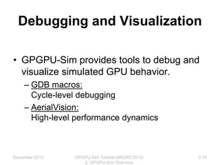 2-GPGPU-Sim-Overview.pptx | Computing | Technology & Computing