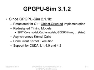 2-GPGPU-Sim-Overview.pptx | Computing | Technology & Computing