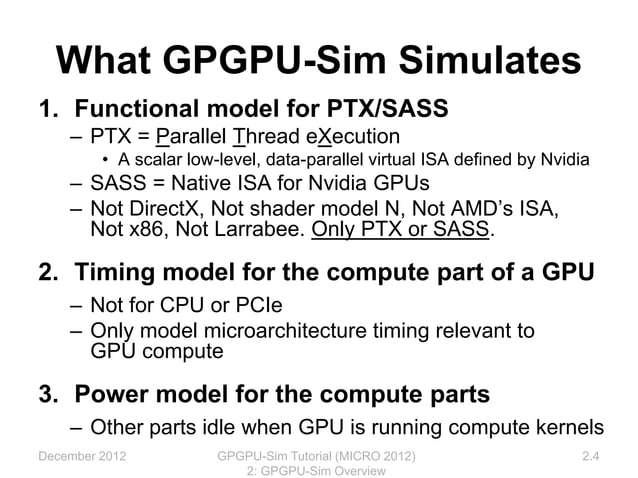 2-GPGPU-Sim-Overview.pptx | Computing | Technology & Computing