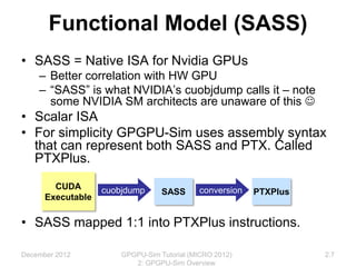 2-GPGPU-Sim-Overview.pptx | Computing | Technology & Computing