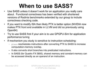 2-GPGPU-Sim-Overview.pptx | Computing | Technology & Computing